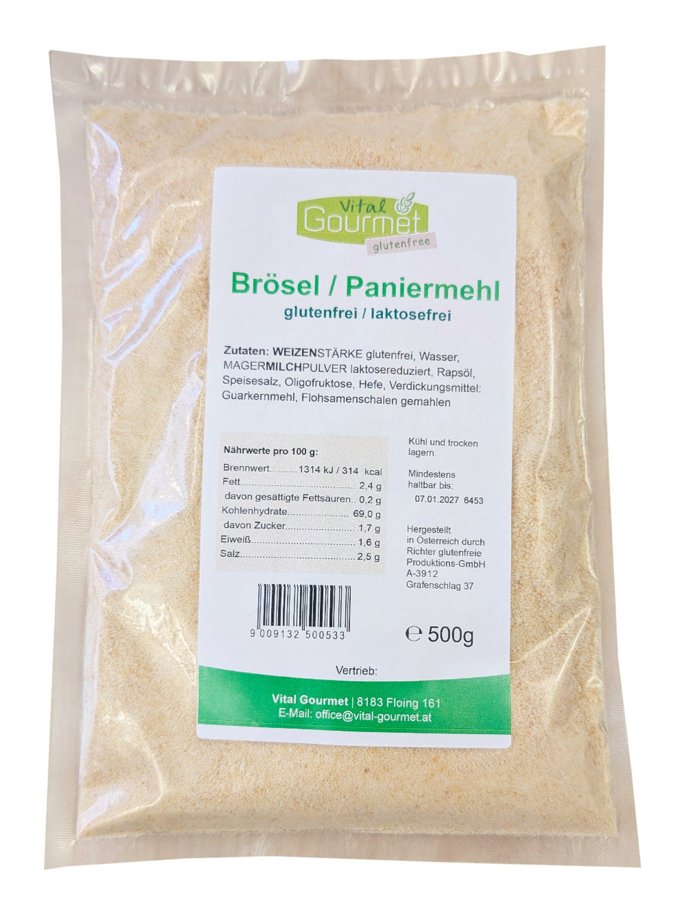 Brösel - Paniermehl 500g - Vital Gourmet
